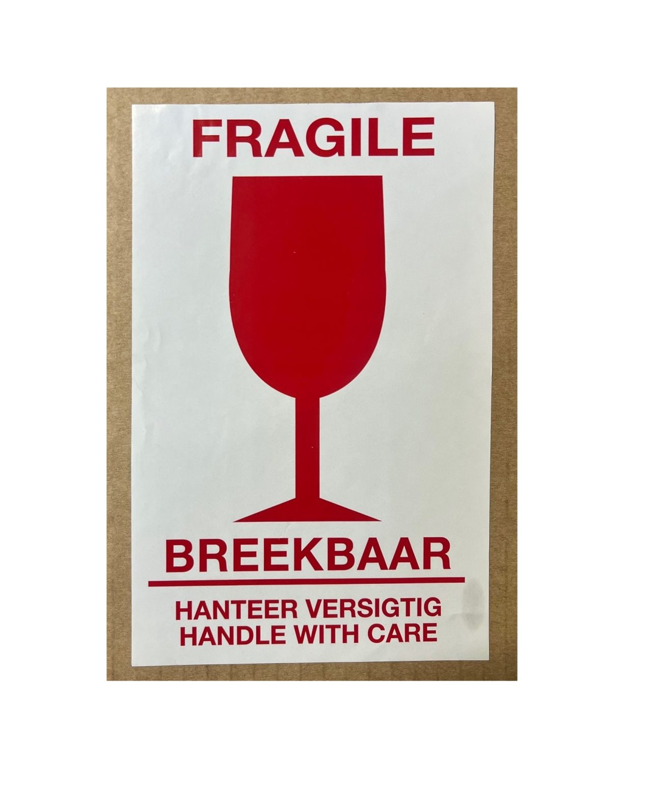 LABEL ( FRAGILE) Handle With Care (Large 102 x 150) (per 250 labels ...